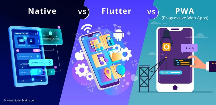 Flutter-vs-React-Native-vs-PWA - Hidden Brains Blog Flutter-vs-React-Native-vs-PWA - Hidden Brains Blog